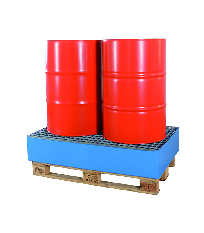 LACONT P66-1303-A Ελαιολεκάνη Βάση Αποθήκευσης 2 Βαρελιών Γαλβανιζέ Μεταλλική Χωρητικότητας ...